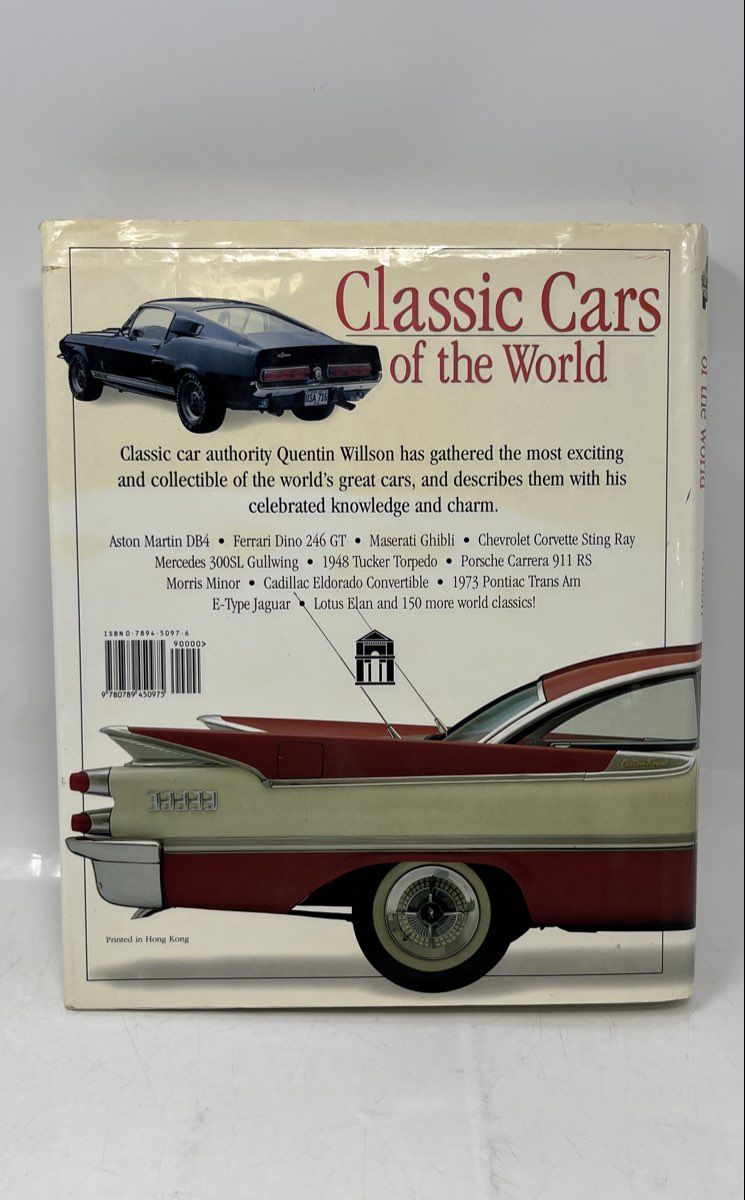 Classic Cars Of The World Juvenile Non-Fiction Hardcover Book By Quent ...