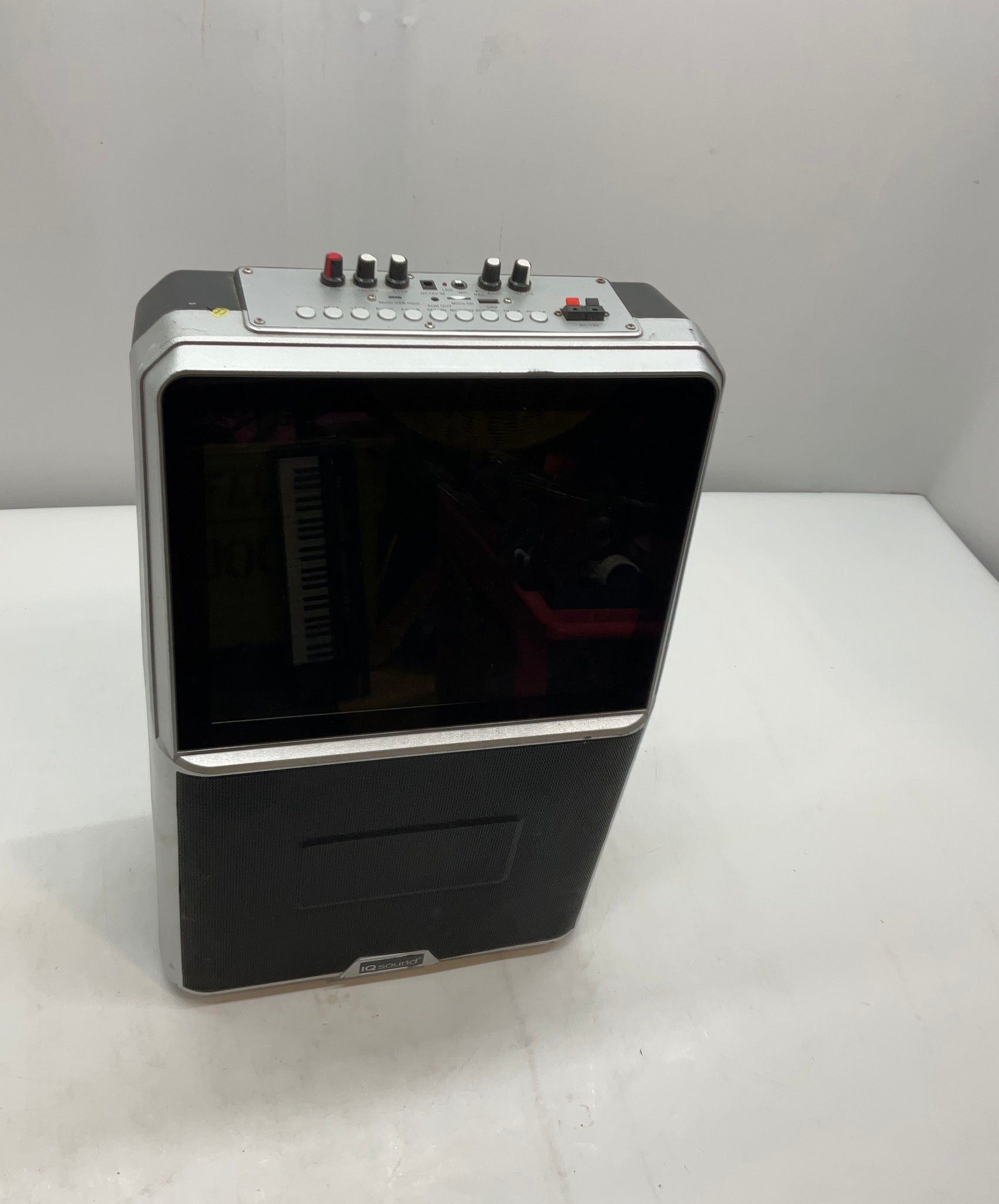 IQ Sound Model IQ-1508DJWK Black Silver Portable Speaker Not Tested ...