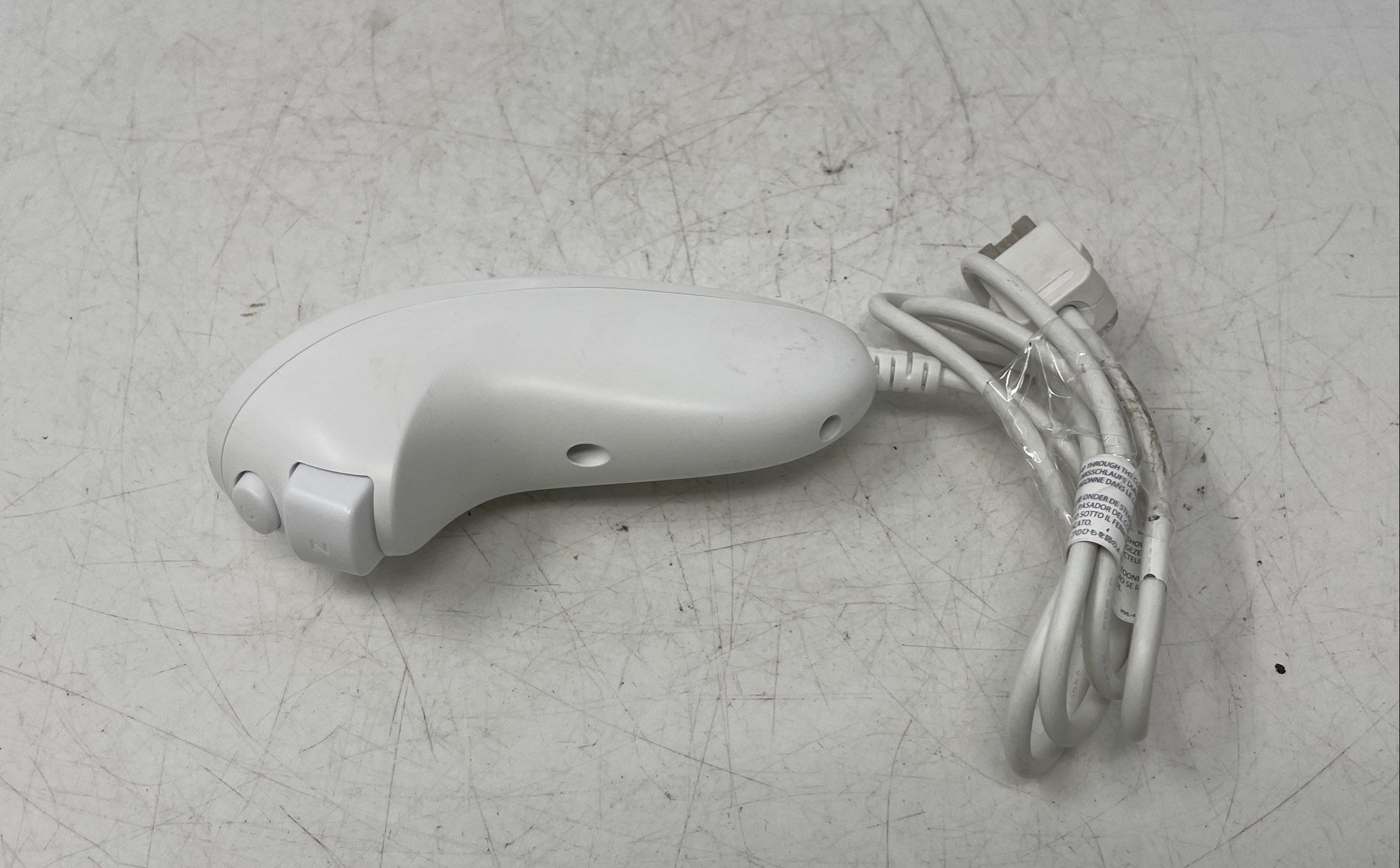 Nintendo Wii Nunchuck White Simple Design Gaming Controller Not Tested ...