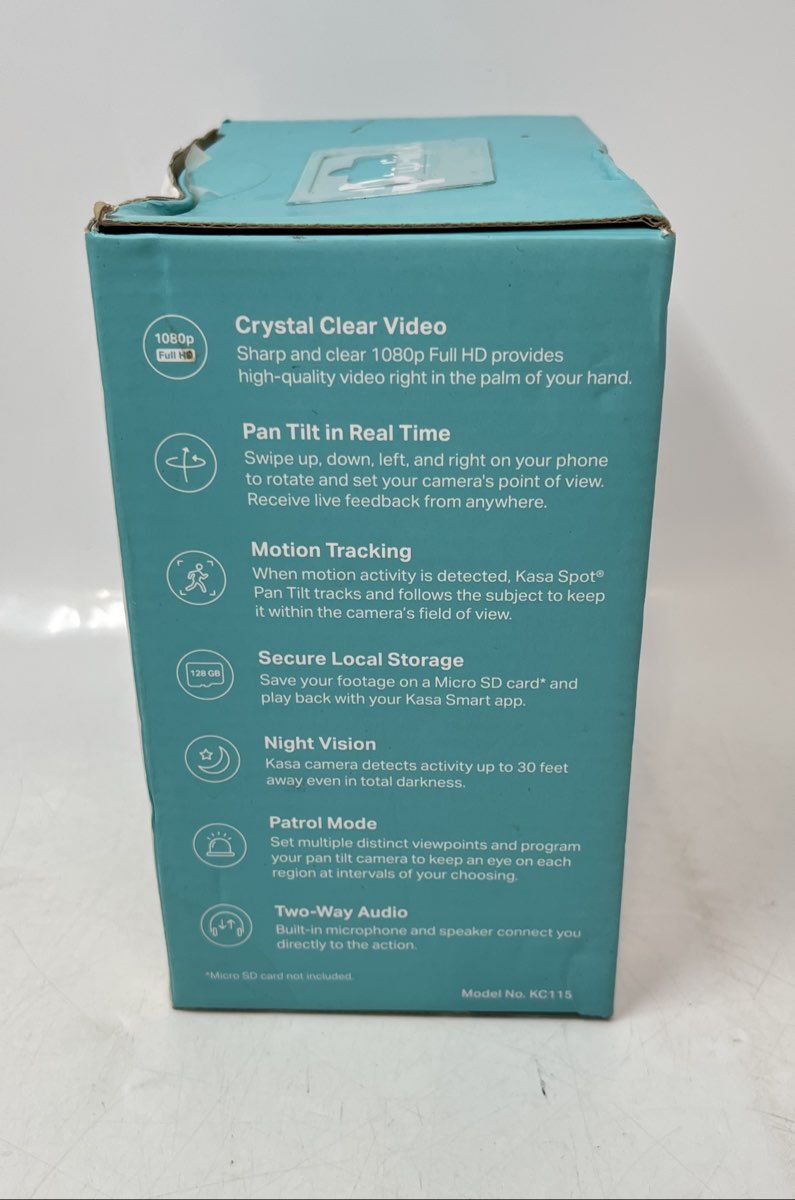 TP-Link Kasa Spot Pan And Tilt 24/7 Recording Security Camera Not Test ...