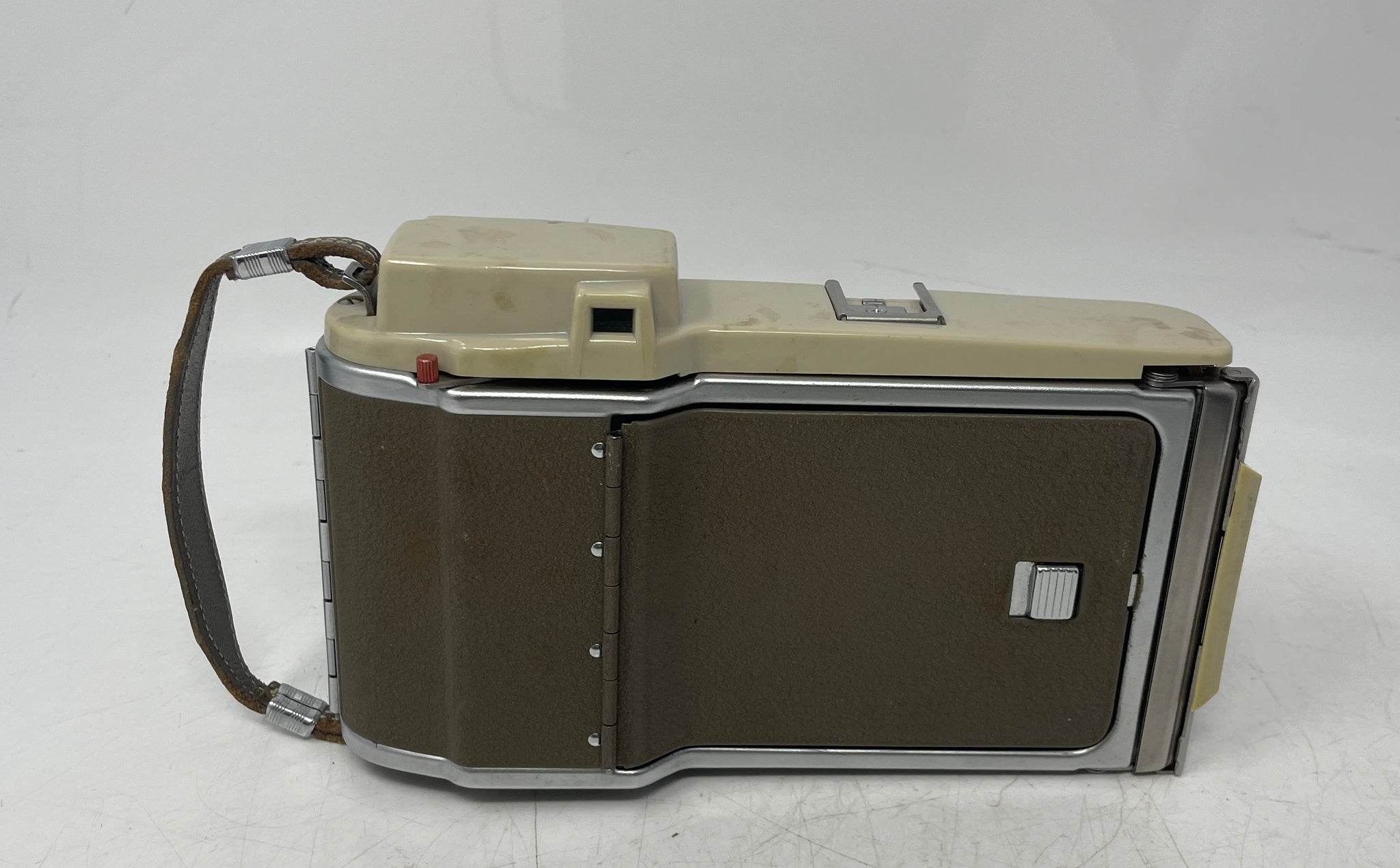 Polaroid Model 608 Beige Gray Built-In Flash Instant Film Land Camera ...