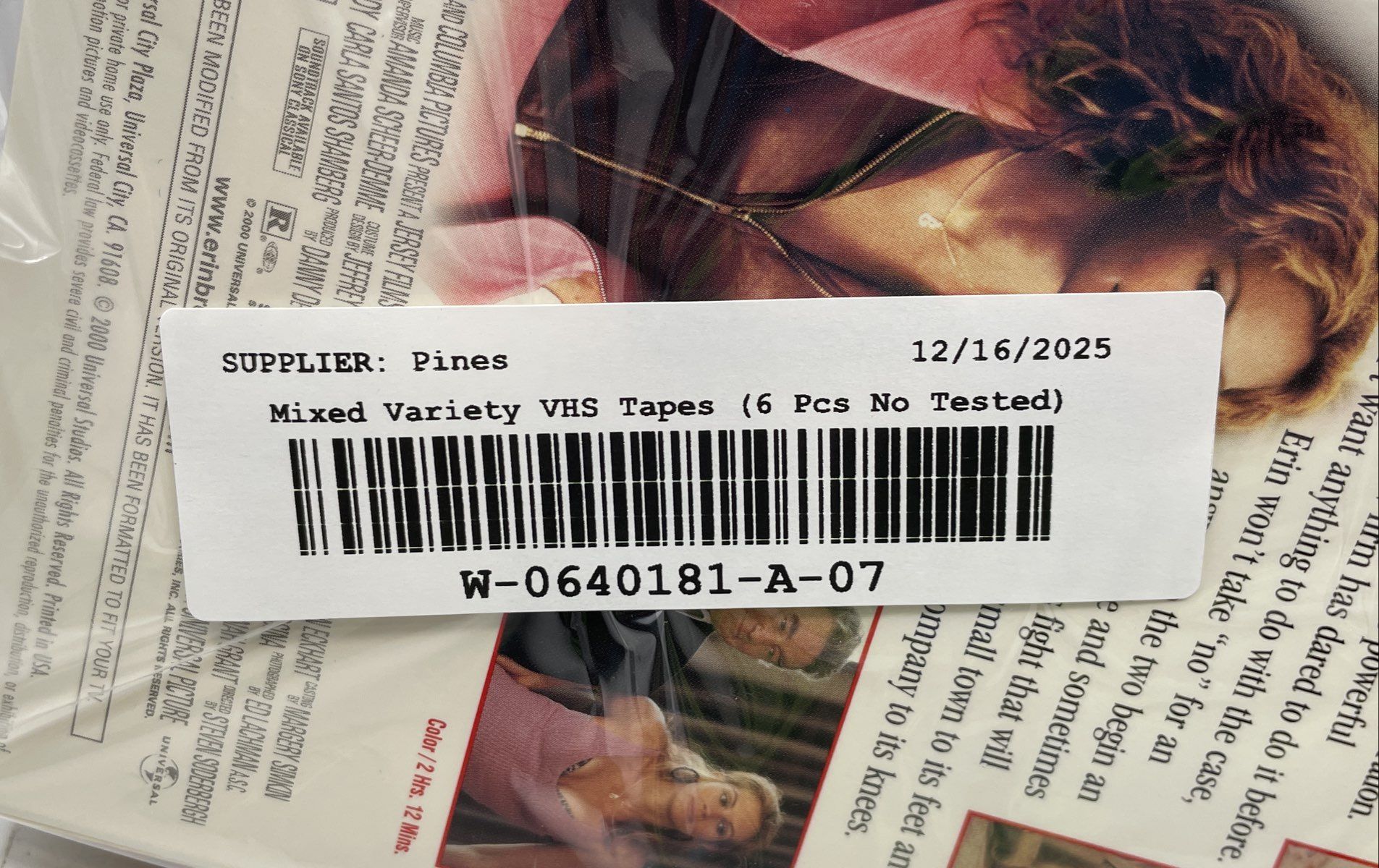 Set Of 6 Pcs Mixed Variety Multicolor Drama Comedy VHS Tapes Not Teste ...