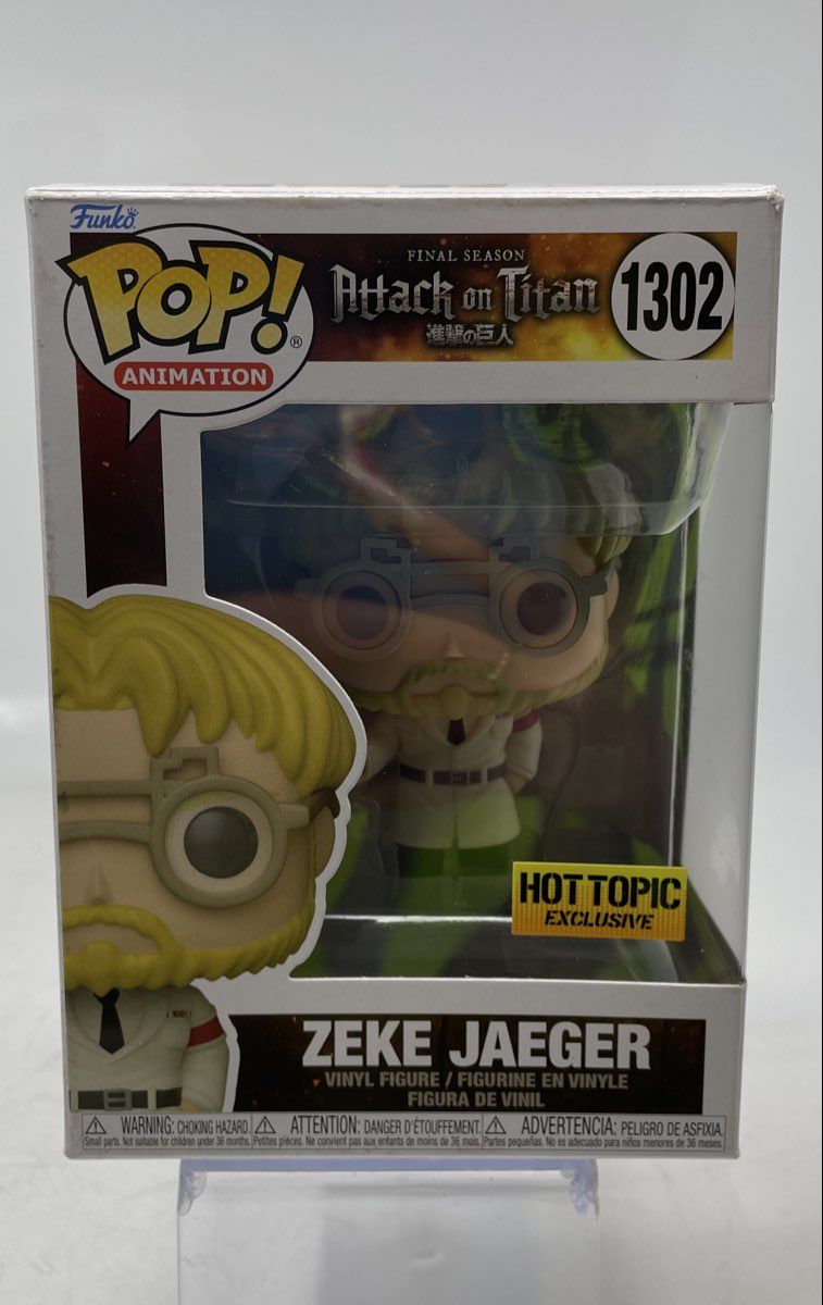 Funko Pop Animation Zeke Jaeger #1302 Attack On Titan Action Figure In ...