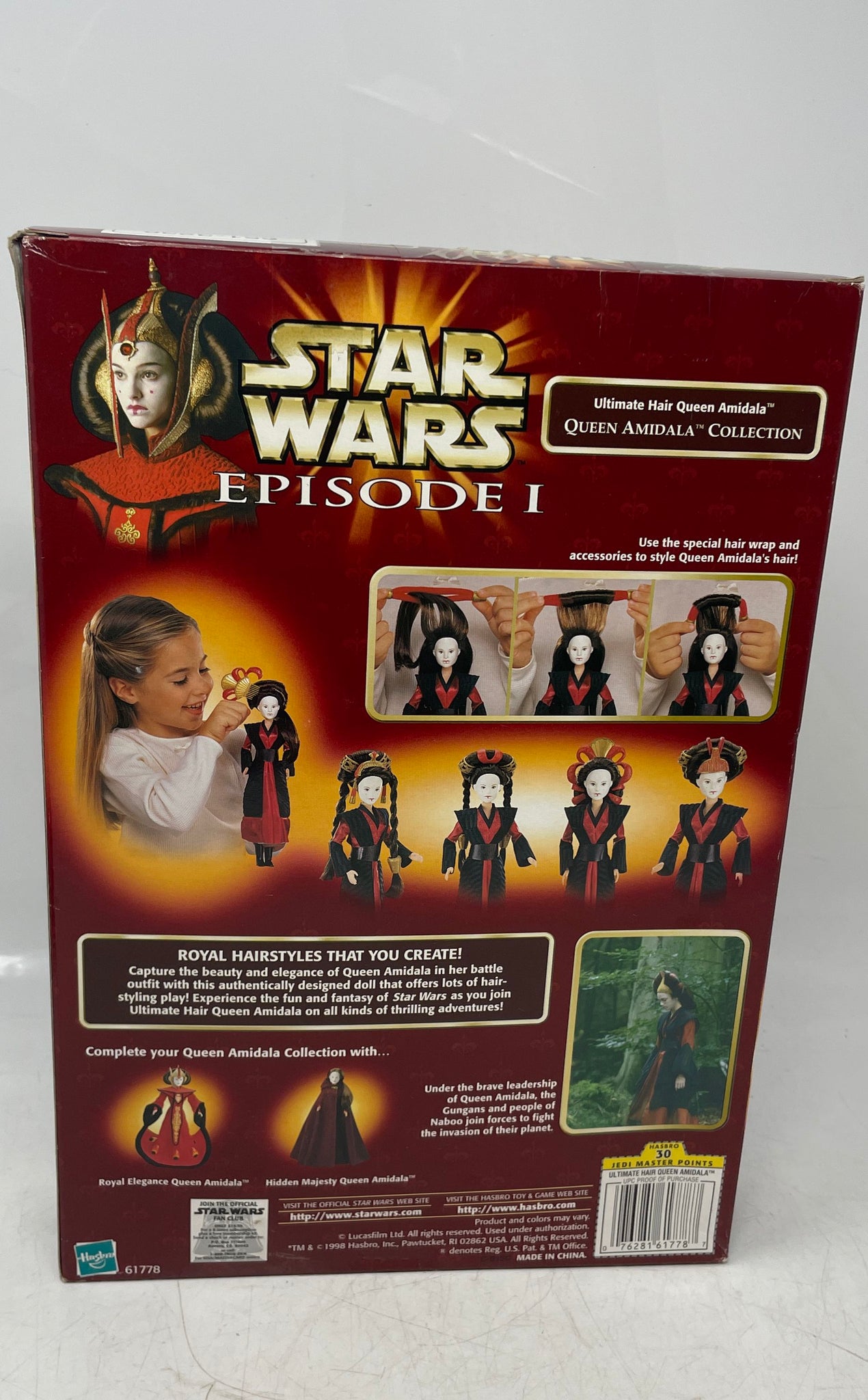 Hasbro 61778 Star Wars Episode I Ultimate Hair Queen Amidala Doll Coll ...